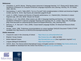 Corpus Linguistics for Language Teaching and Learning | PDF