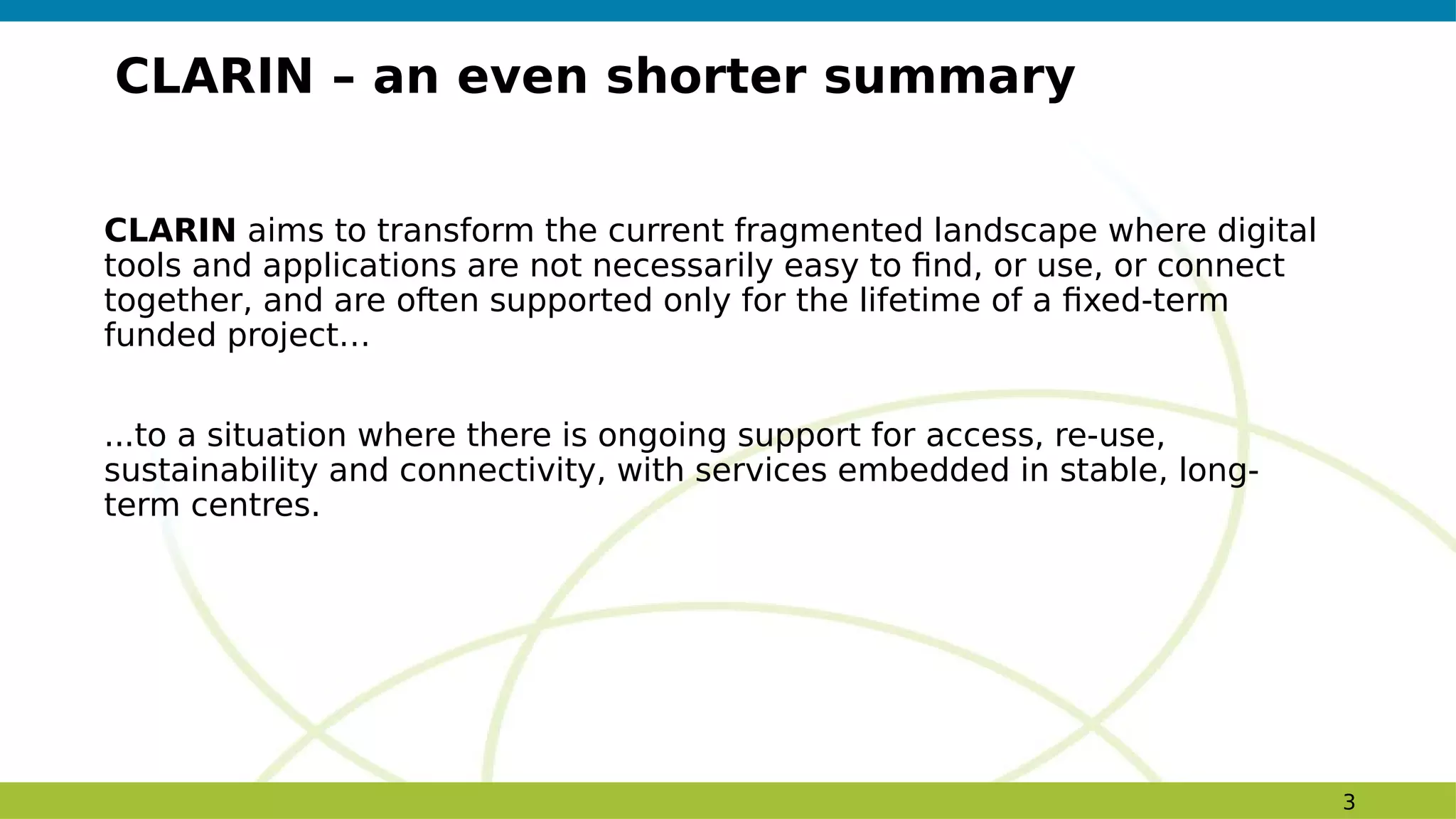CLARIN - Corpora, corpus tools and collaboration | PDF
