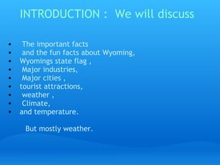 Wyoming[1] | PPT