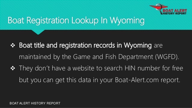 Wyoming boat registration | PPTX | Sports