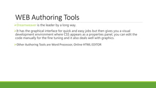 WYSIWYG authoring tools and CGI | PPTX