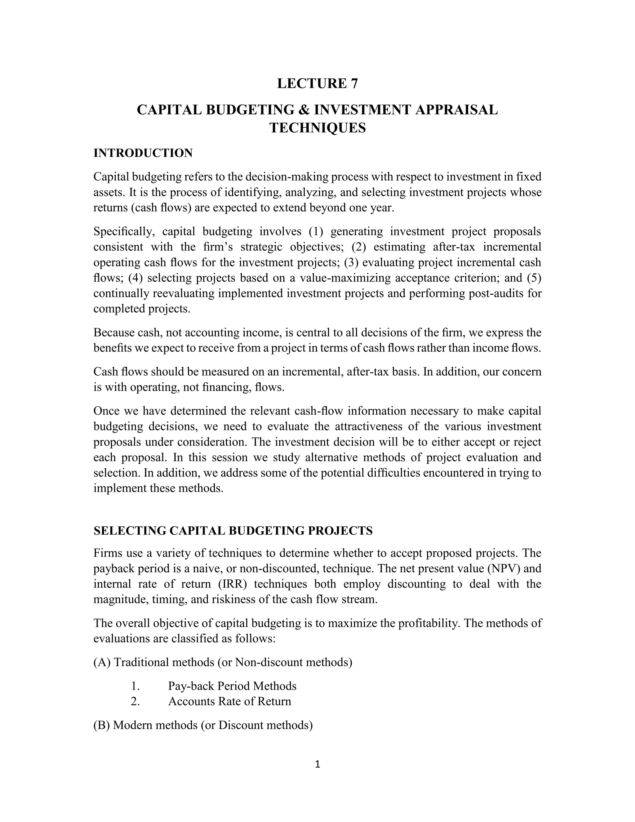 2018_L7_CAPITAL_BUDGETING__INVESTMENT_APPRAISAL_TECHNIQUES_-_Final-1.docx