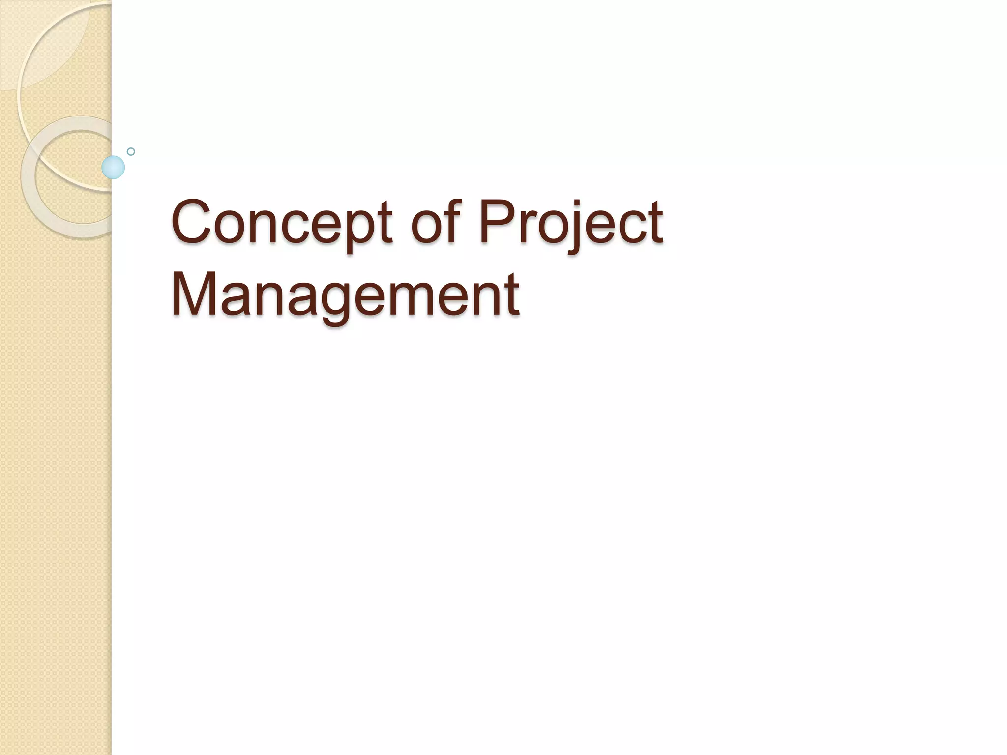 Introduction to project management | PPTX
