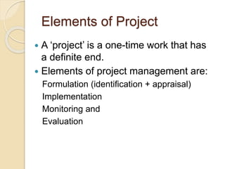 Introduction to project management | PPTX