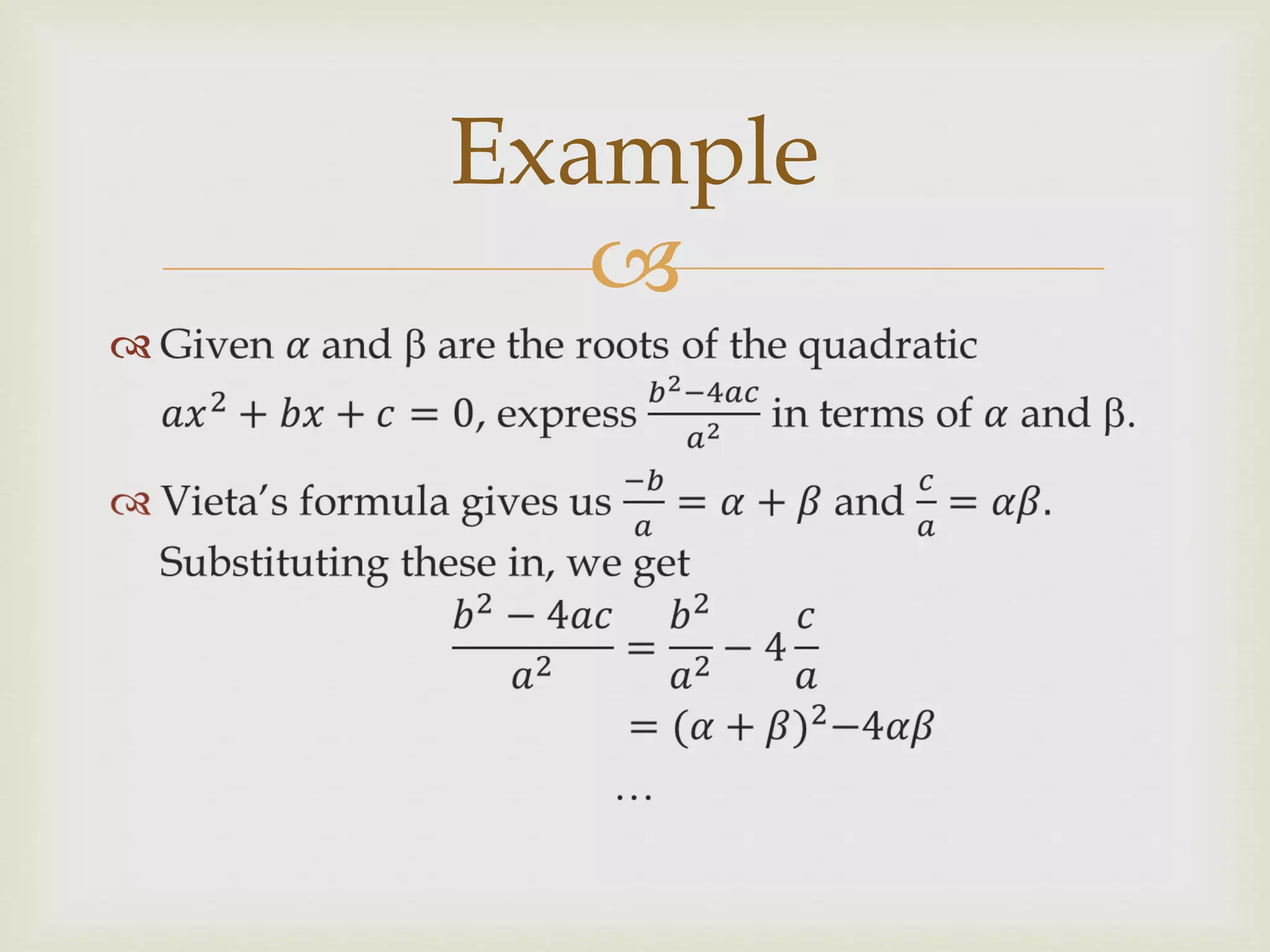 PO WER - XX LO Gdańsk - Vieta's formulas | PPTX