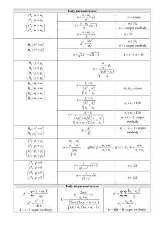 Wzory statystyka | PDF