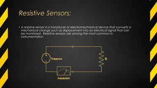 sensors basic types, their working principle and applications | PPT