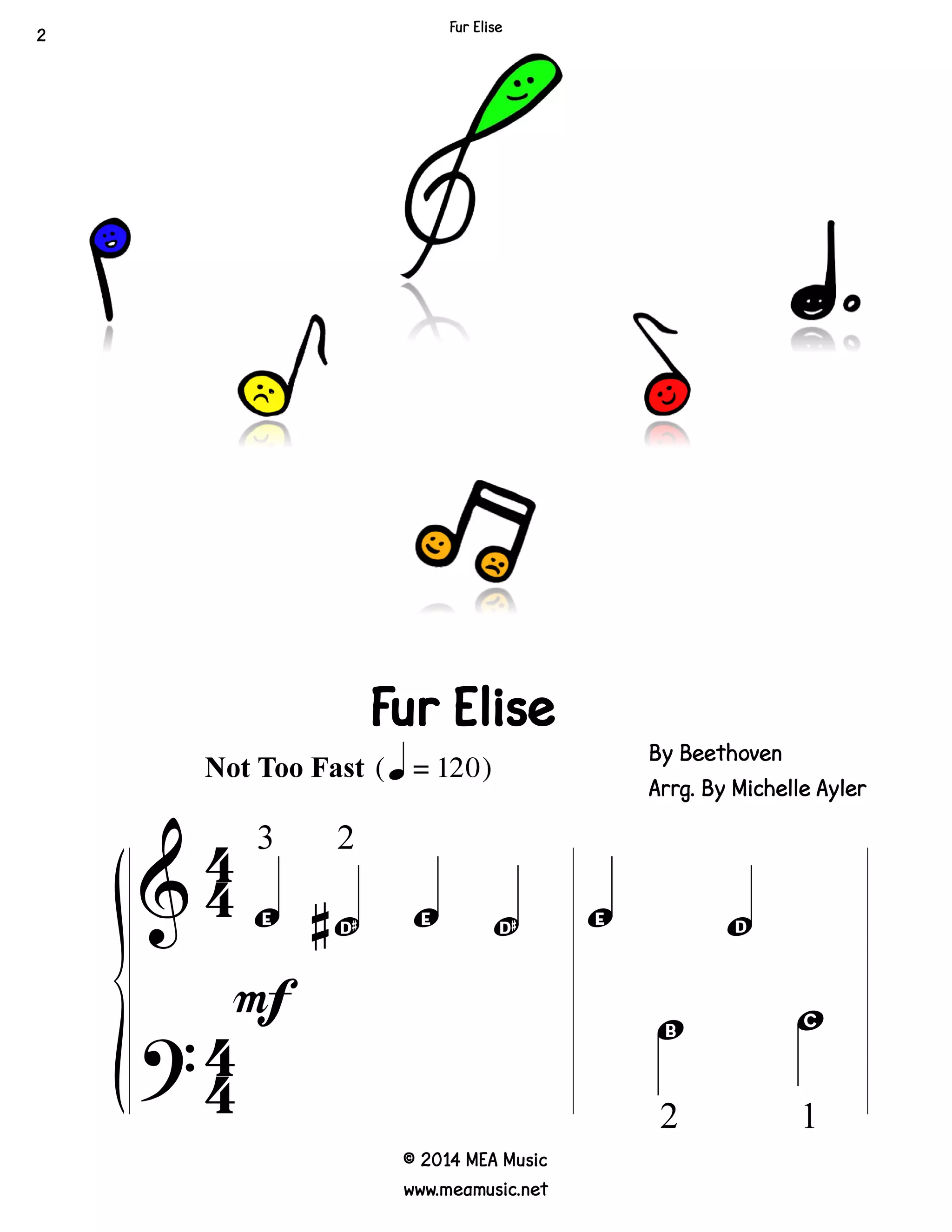 Fur elise-with-letters | PDF