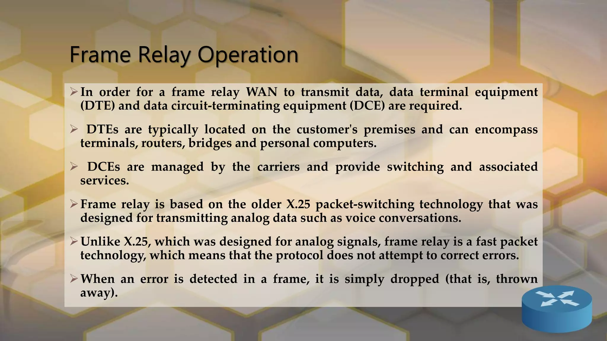 X.25 and frame relay | PPTX