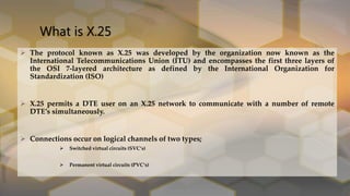X.25 and frame relay | PPTX