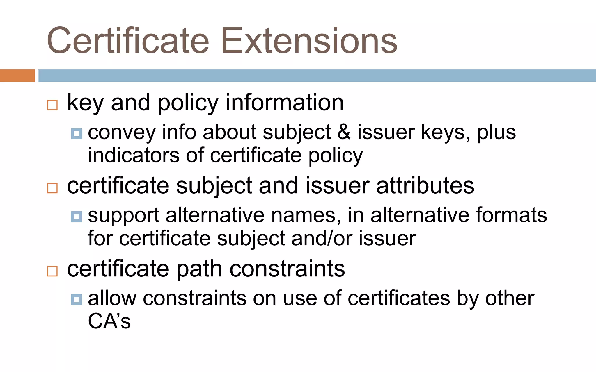 X.509 Certificates | PPT