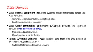 x.25,fram relay mod2.pptx | Computer Networking | Computing