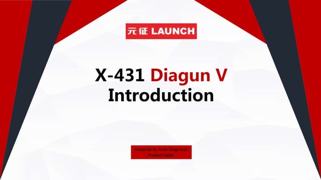 Launch X-431 Diagun V product introduction | PPT