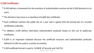 X-509, User Authentication and Email Security.pptx