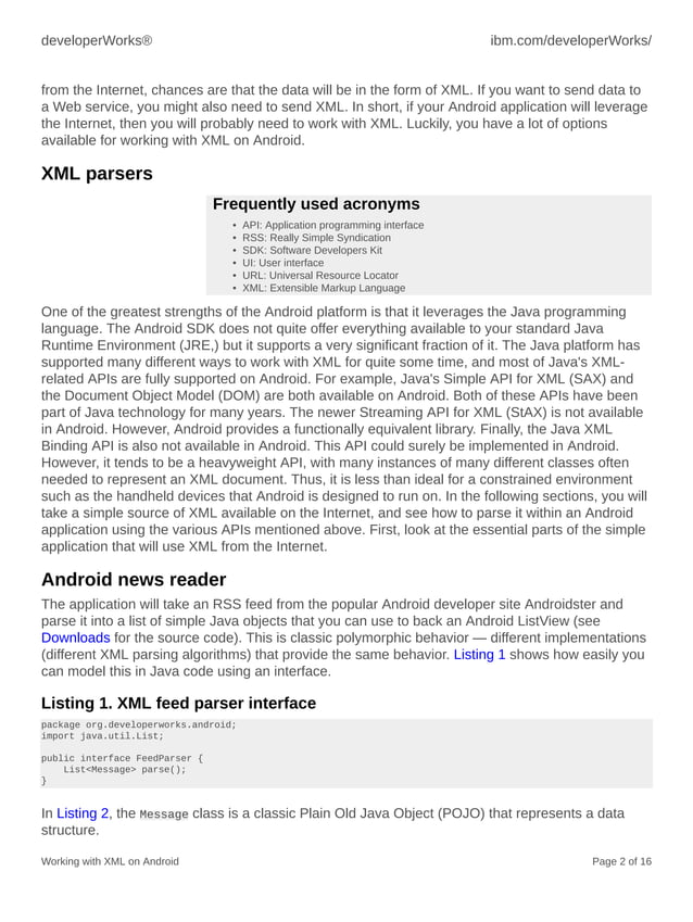 SAX - Android Development | PDF