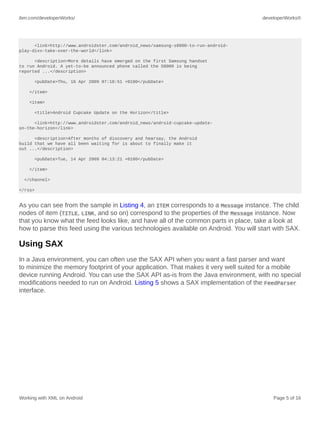 SAX - Android Development | PDF