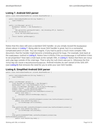 SAX - Android Development | PDF