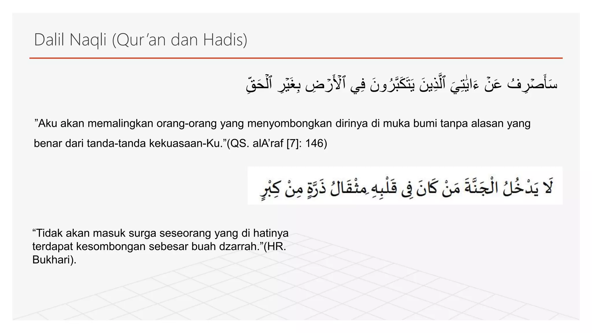 Sifat Sombong dan Riya’ | PPTX