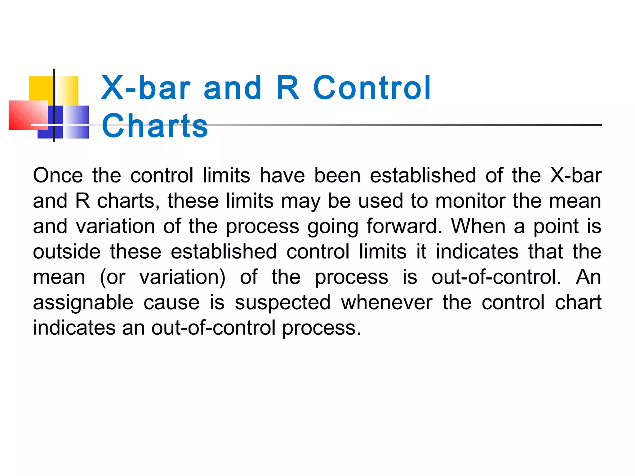 X bar and R control charts | PPT