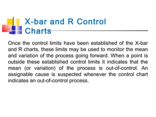 X bar and R control charts | PPT