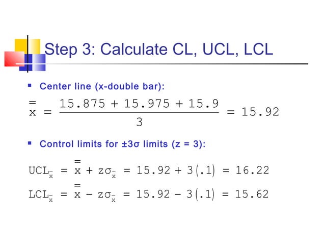 X bar and R control charts | PPT