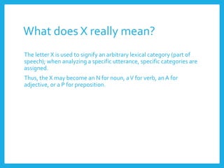 X bar theory | PPTX