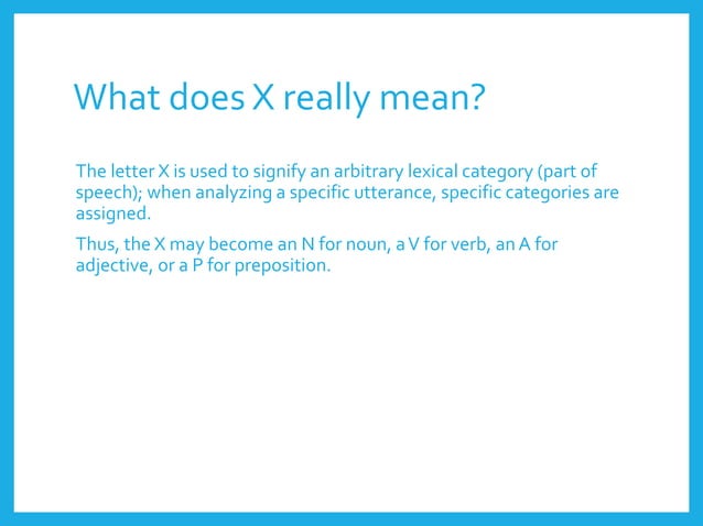 X bar theory | PPTX