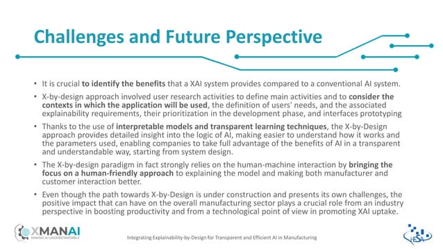 Integrating Explainability-by-Design for Transparent and Efficient AI in Manufacturing | PPTX