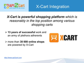 X-Cart Integration With the Help of API | PPT
