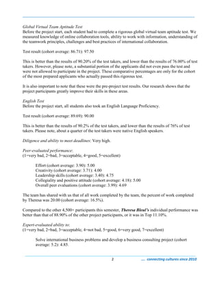 X-Culture Global Collaboration Certificate | PDF