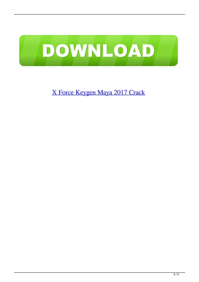 X Force Keygen Maya 2017 Crack | PDF