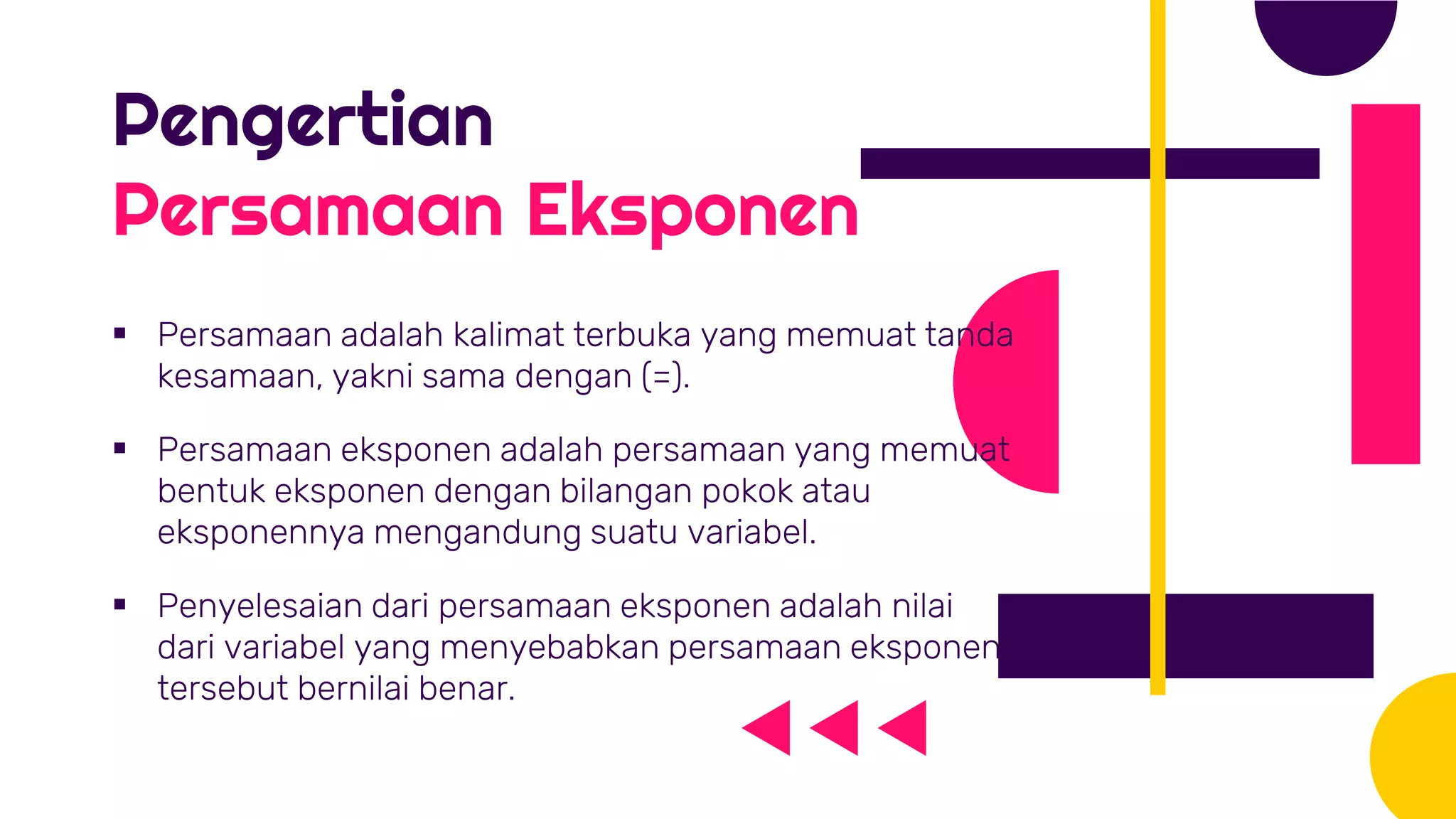 Persamaan Eksponen | PPSX