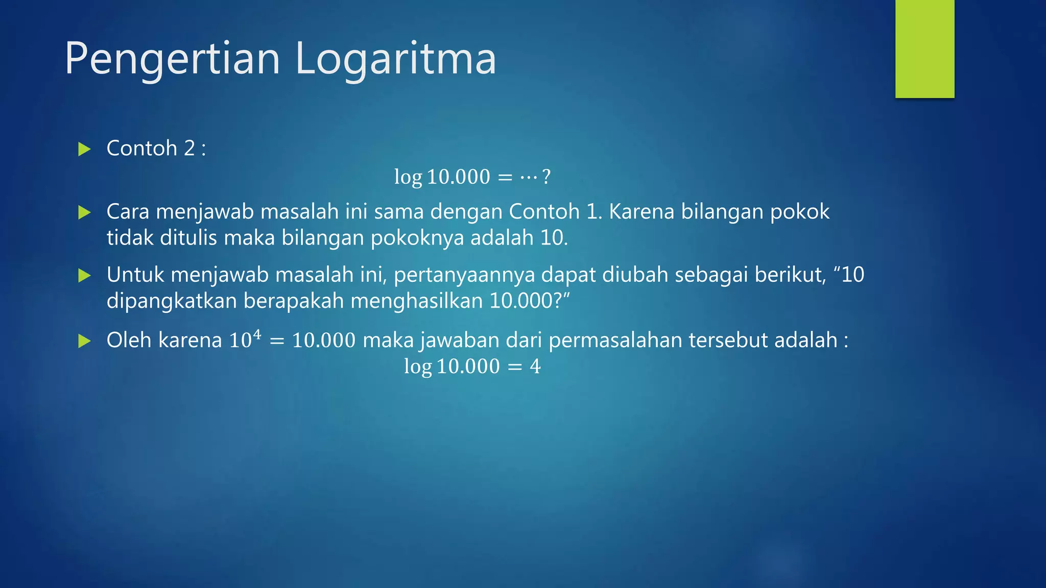 Fungsi Logaritma | PPTX