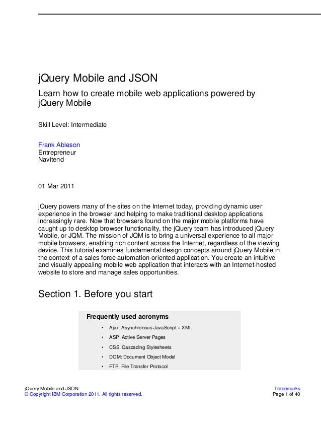 prerequisite to learn json