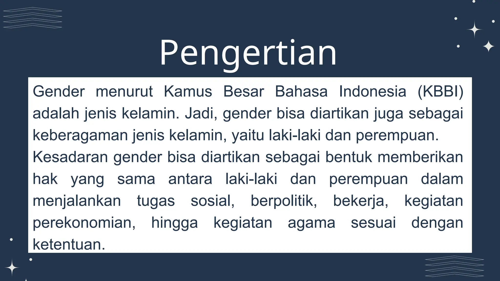 KESADARAN GENDER ITU SANGAT PENTING UNTUK SISWA | PPTX
