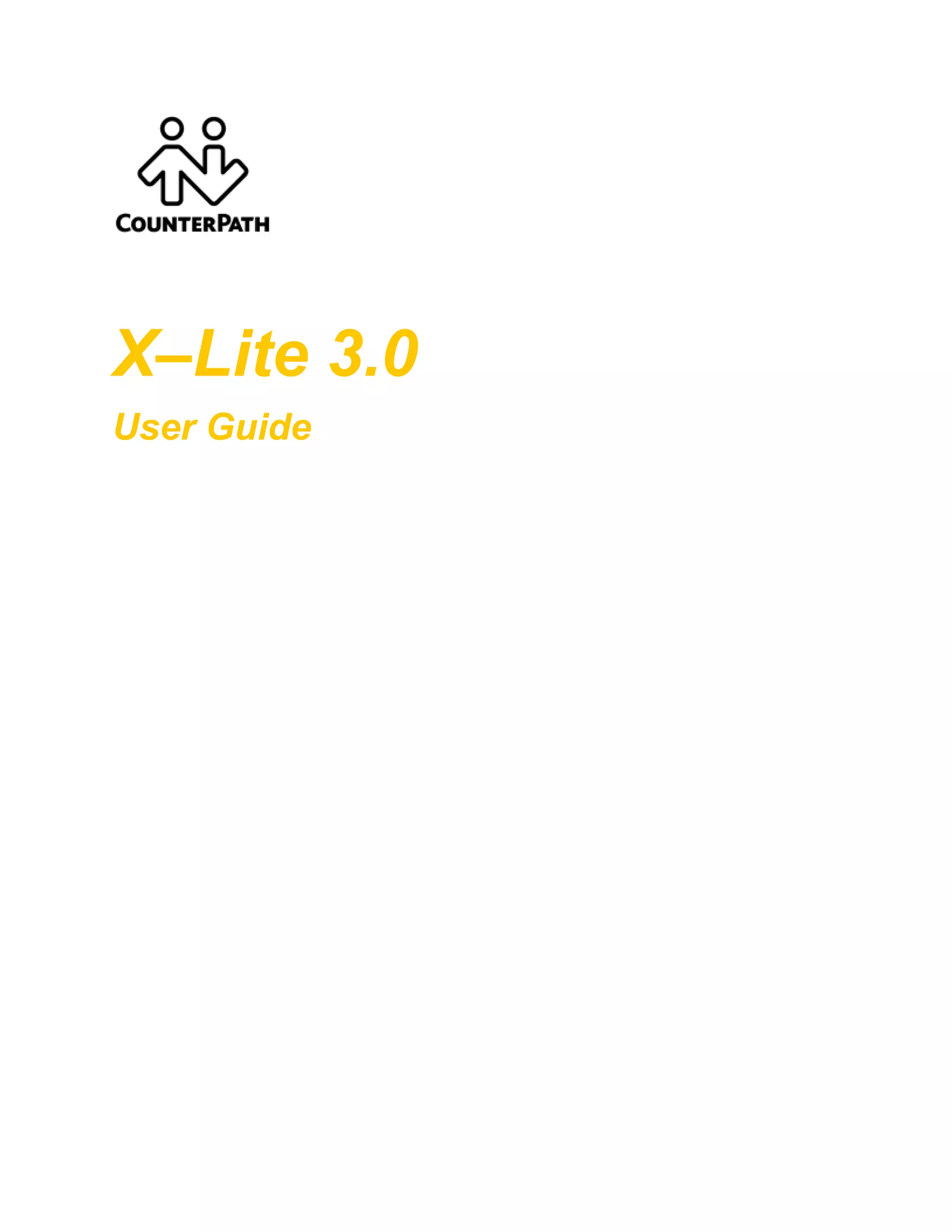 X lite3.0 user-guide (1) | PDF
