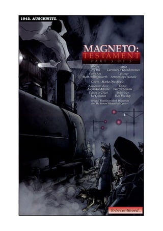X men magneto testament 03 | PDF