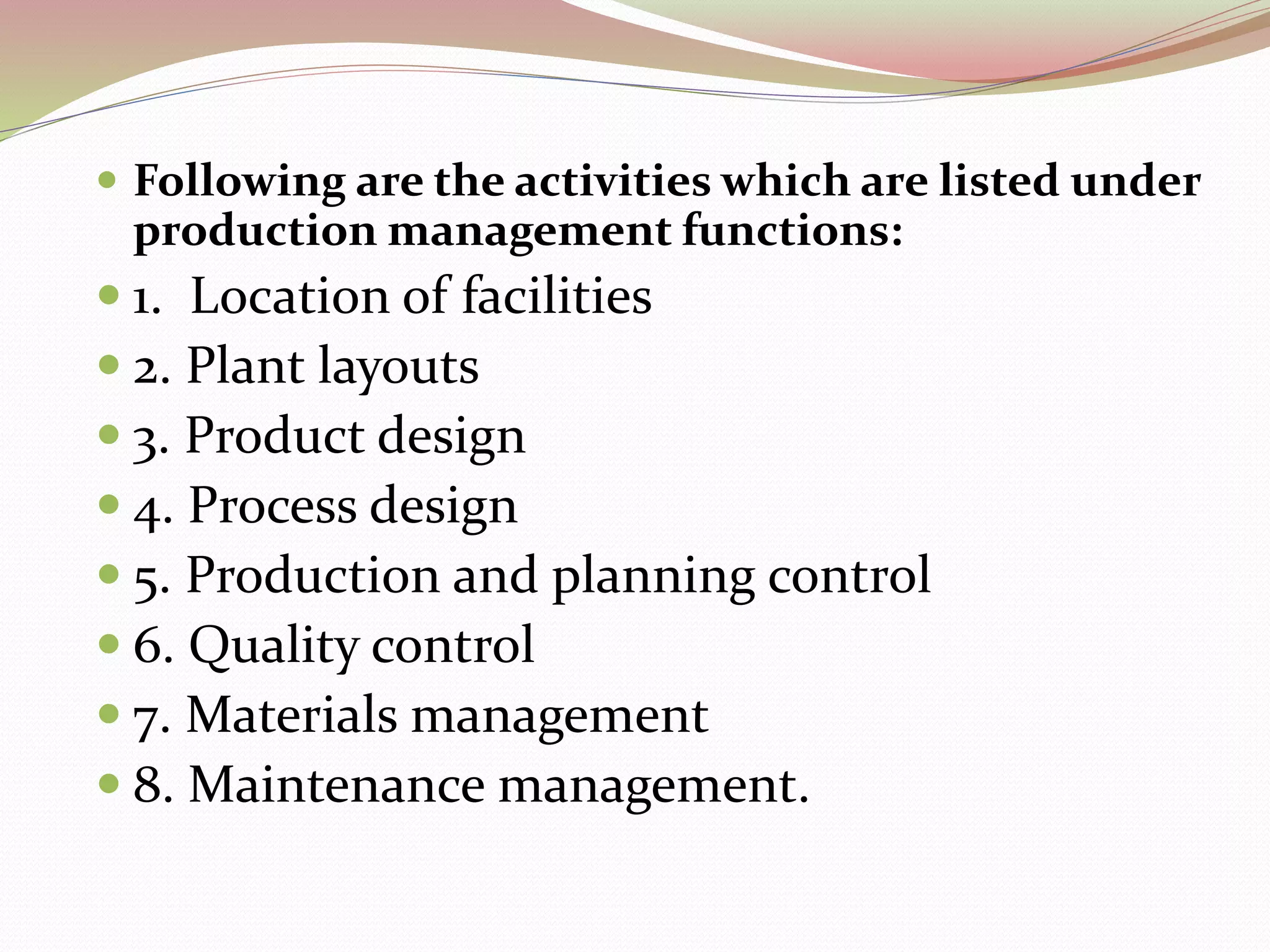 Production Management | PPTX