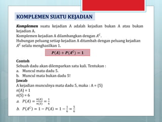 Materi SMA Kelas X Matematika Peluang | PPTX