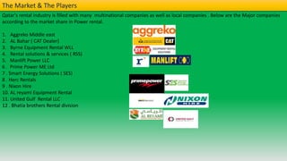 Generator rental sales plan , Qatar, Saudi Arbaia, UAE , Oman,United ...