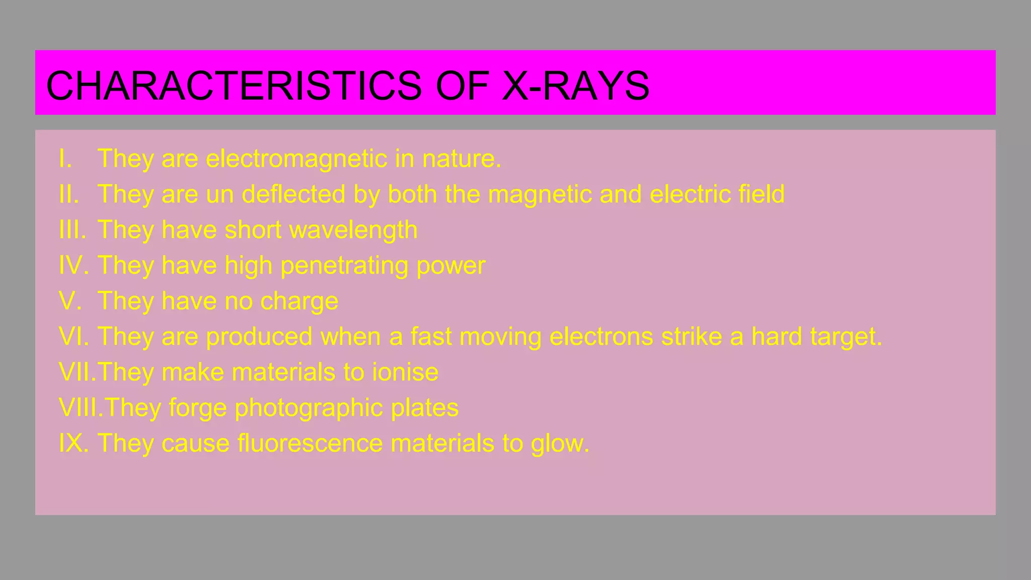 X ray | PPTX
