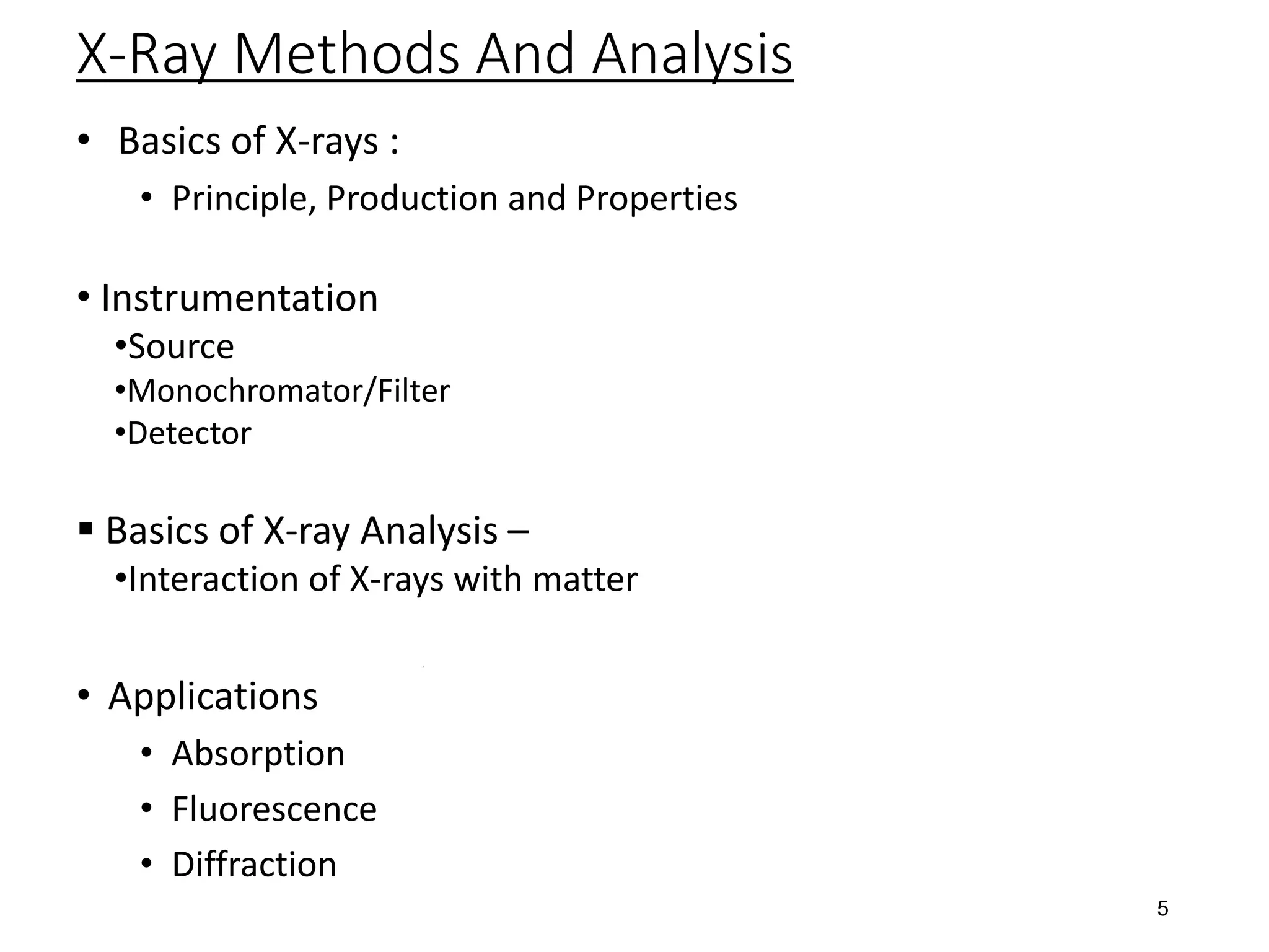 materials characterization methods XRD and others | PPT | Free Download