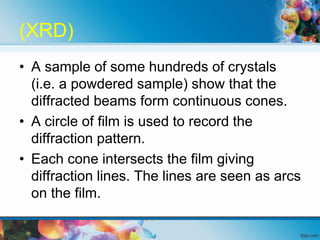 X-RAY -DIFRACTION TYPES.ppt | Chemistry | Science