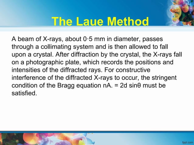X-RAY -DIFRACTION TYPES.ppt | Chemistry | Science