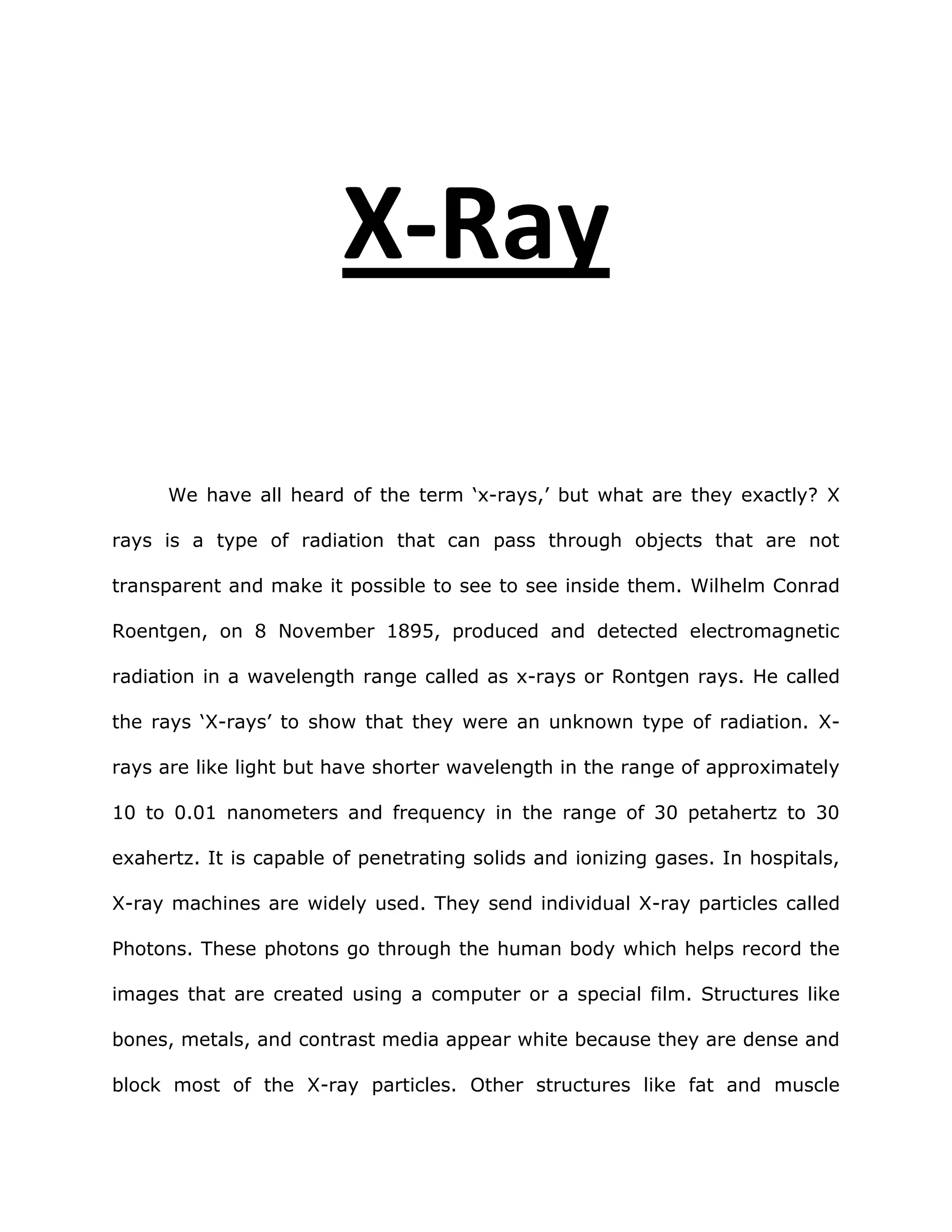 X Ray[1] | DOCX
