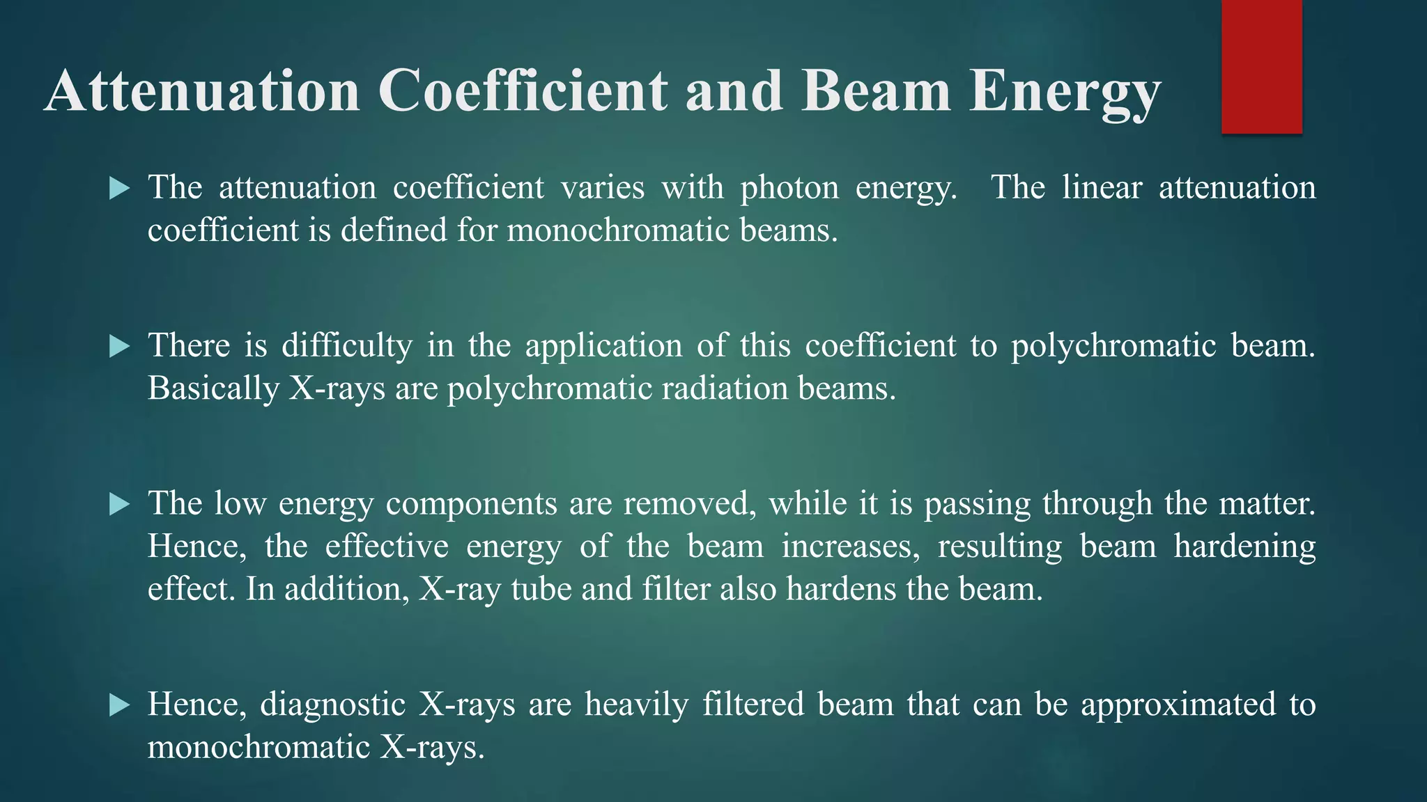 X ray attenuation & law of exponential attenuation | PPTX