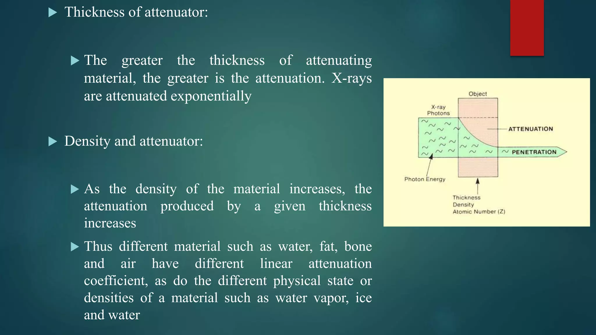 X ray attenuation & law of exponential attenuation | PPTX