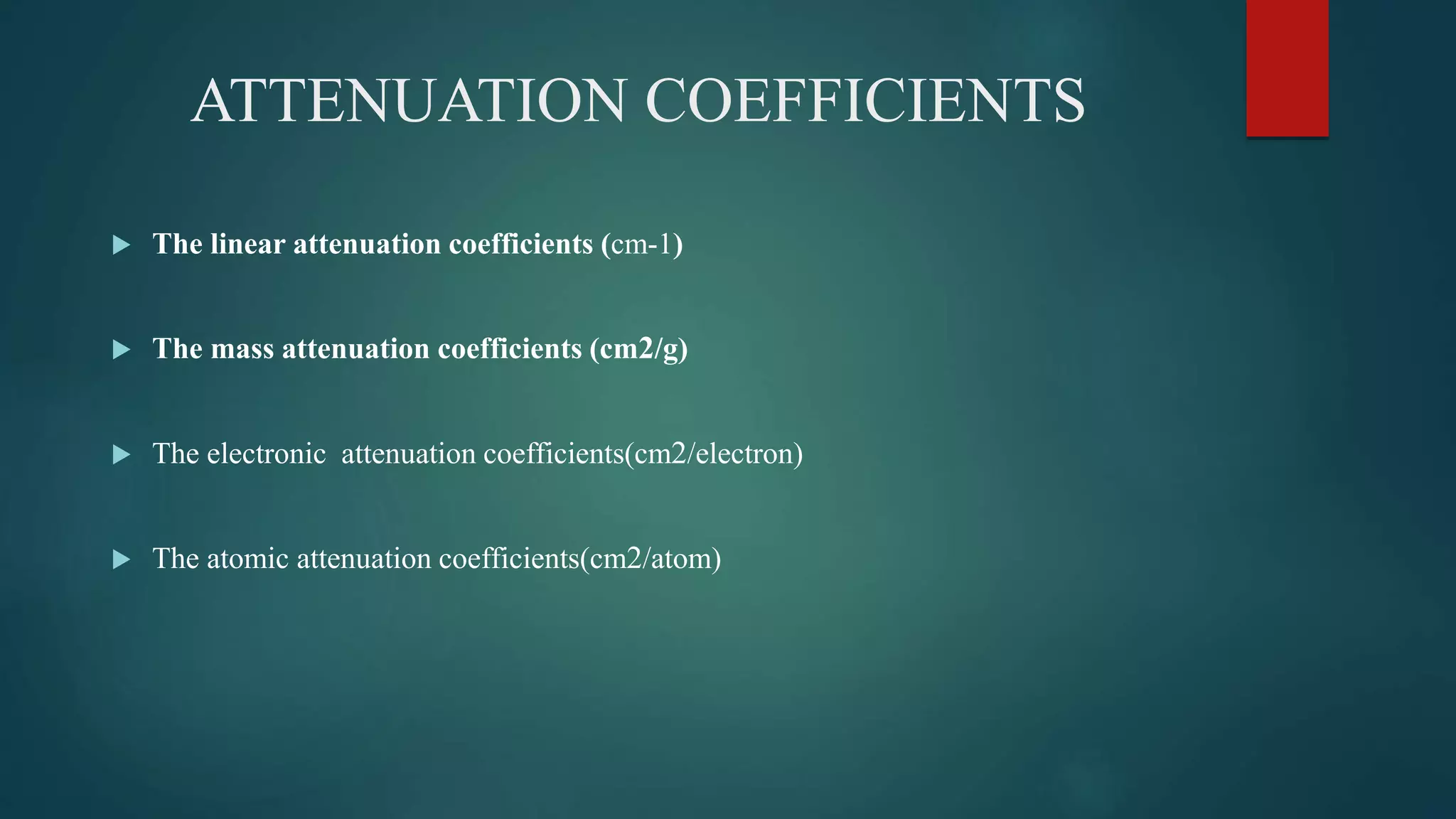 X ray attenuation & law of exponential attenuation | PPTX