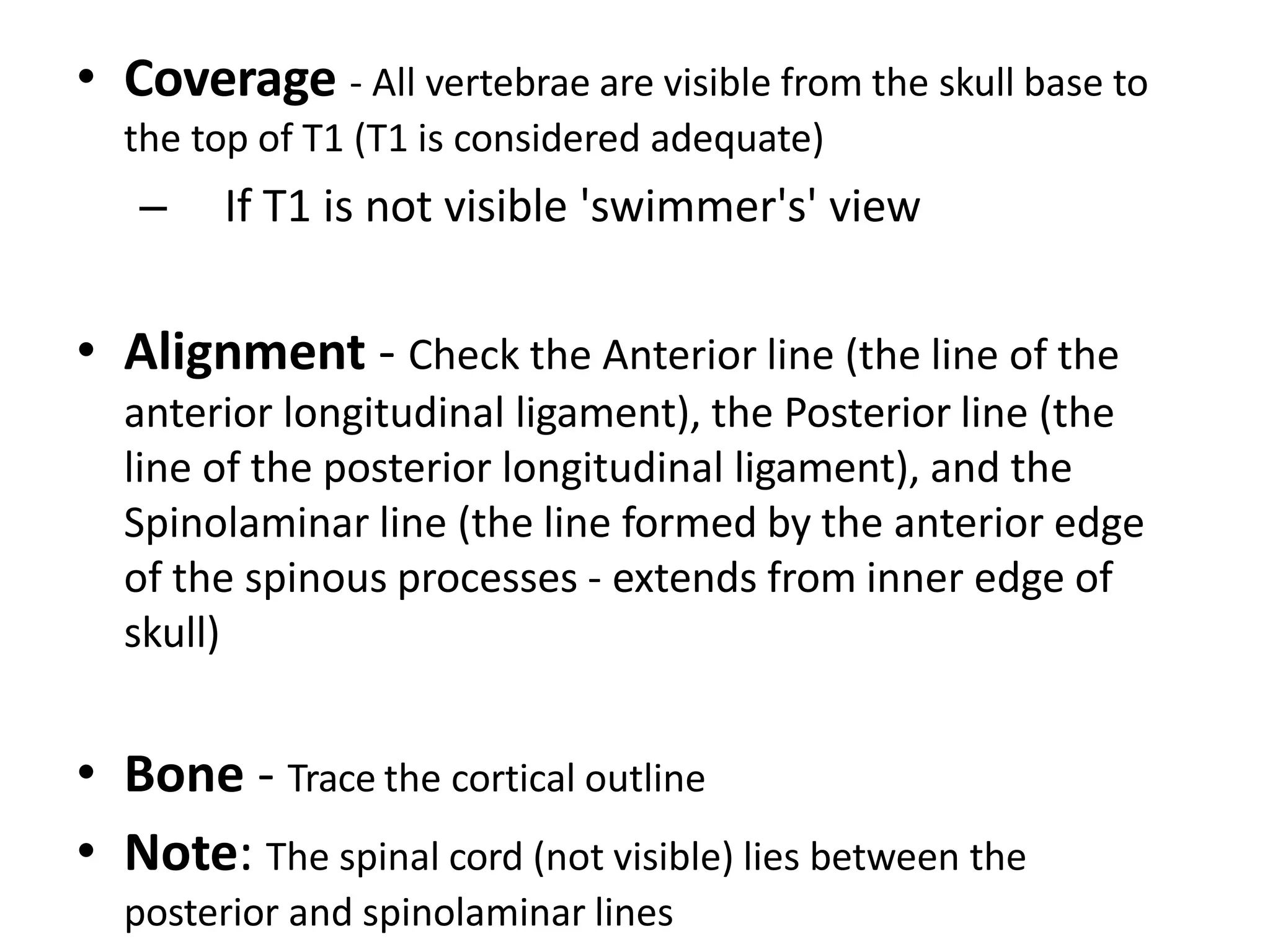 X ray c-spine | PPTX