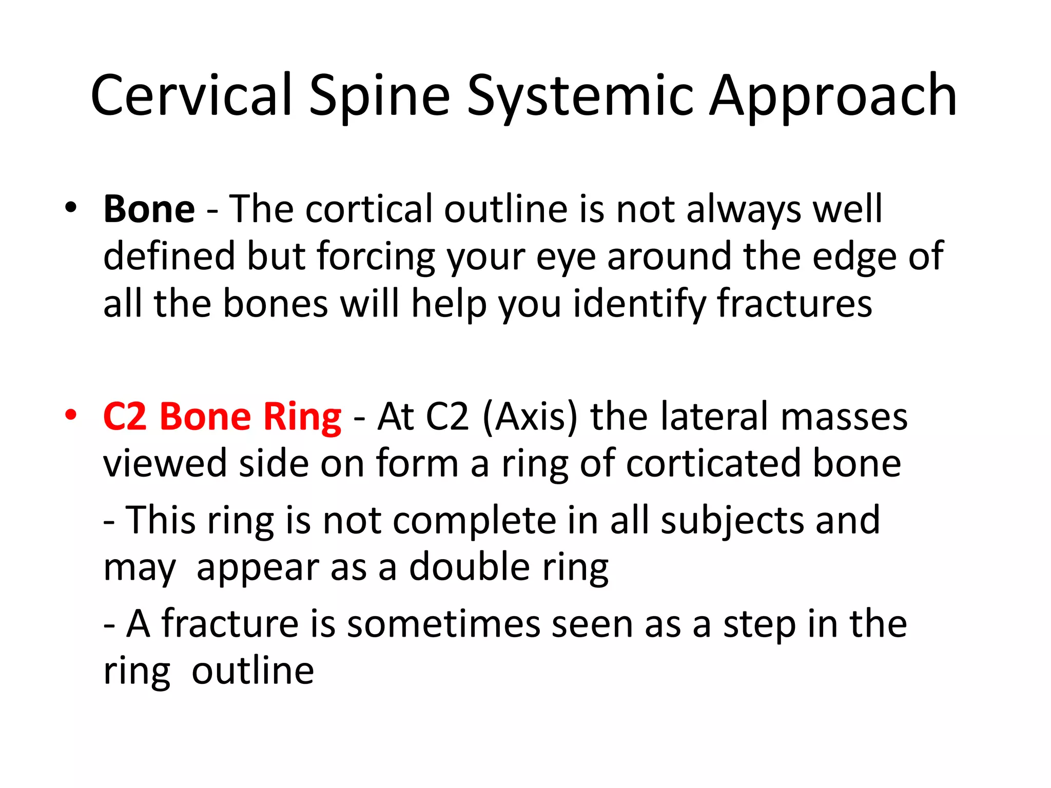 X ray c-spine | PPTX